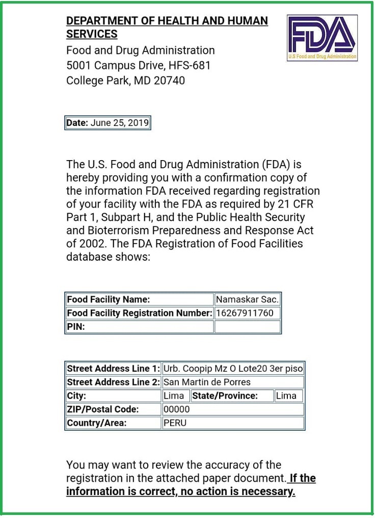 FDA - United States Department of Agriculture || www.agrilatin.com/